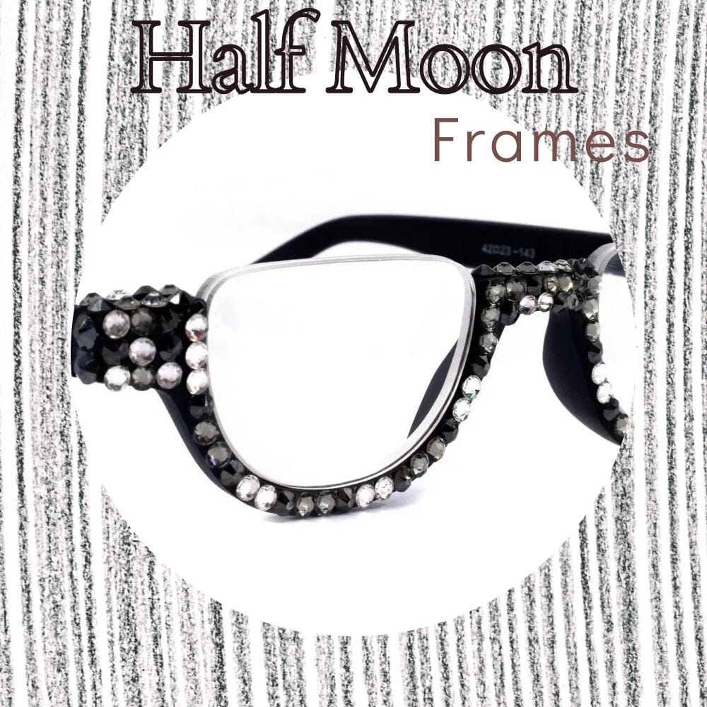 Half Moon Glasses- Half Rim Glasses- Half Moon reading Glasses — NY ...