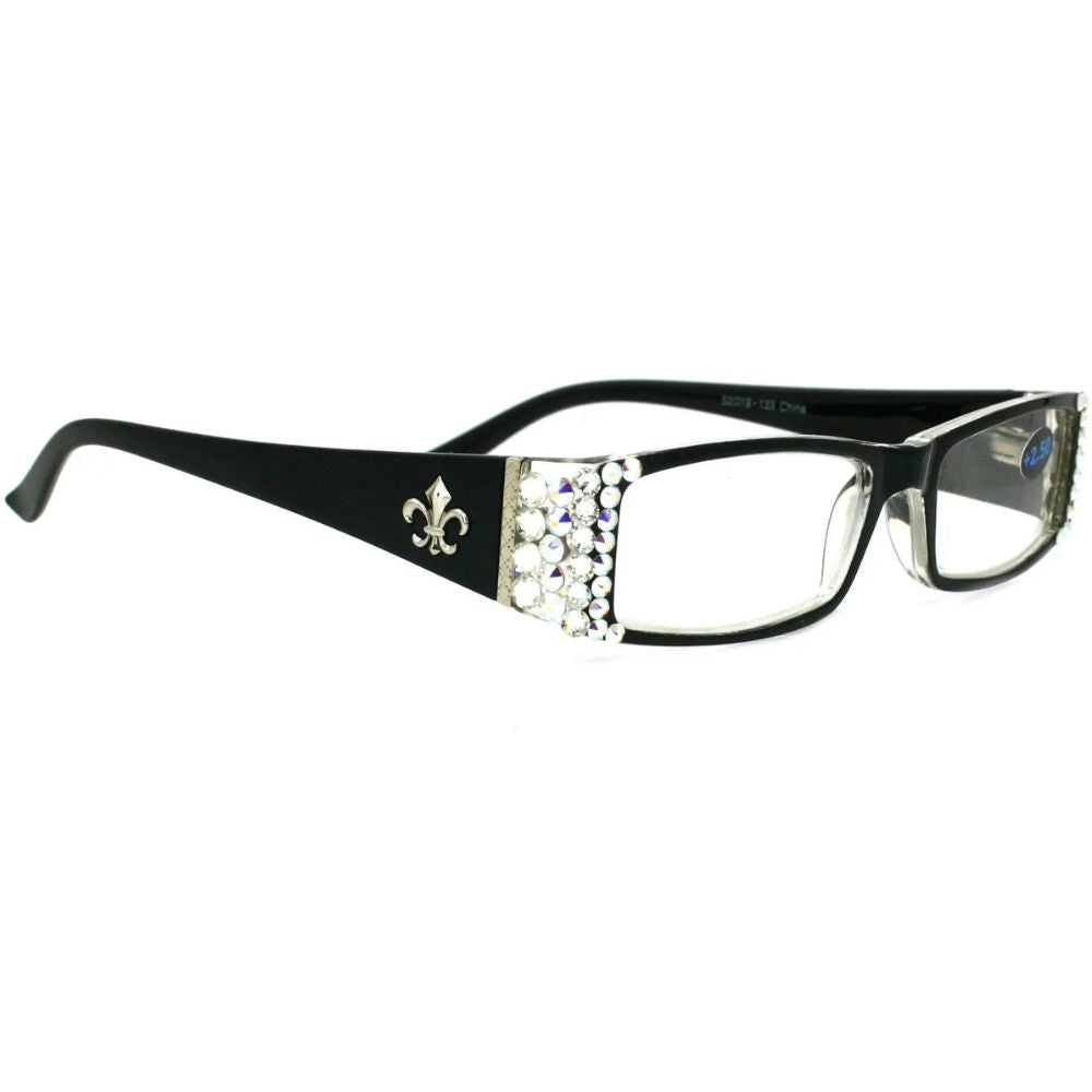 Fancy Reading Glasses for Women, Bling, Bifocal Sunglasses, Rhinestone ...